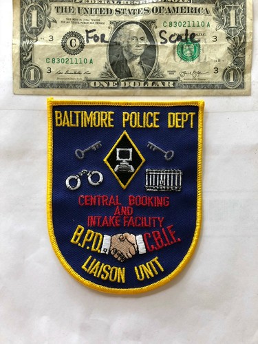 Baltimore Police Dept.Patch (Liaison Unit) Maryland Patch un-sewn in ...