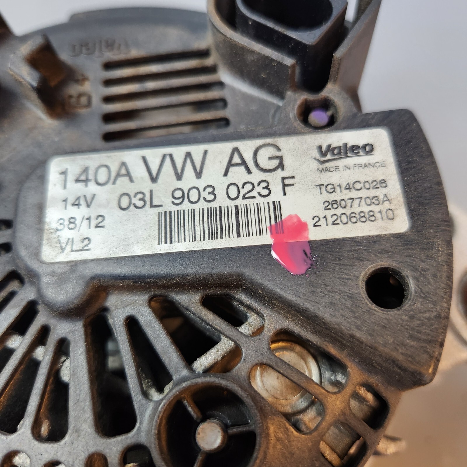 VW Golf R MK6 Alternator Valeo 140A 03L903023F | eBay