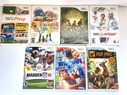 Wii Nintendo Game Lot of 7 With Cases and Manuals Tested Working | eBay