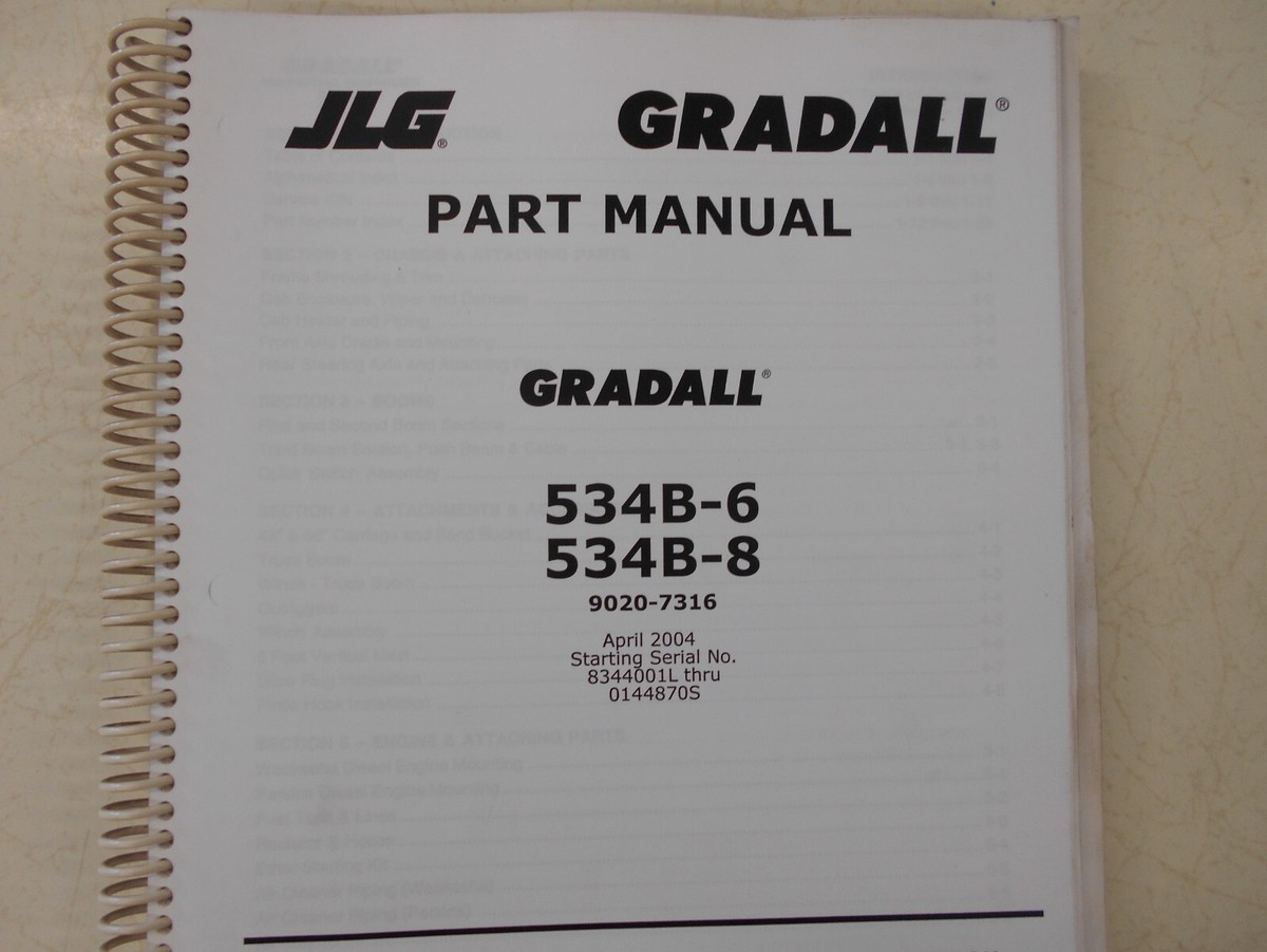 Gradall Forklift Parts