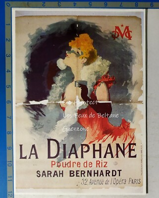 Publicité LA DIAPHANE poudre de riz SARAH BERNHARDT advert | eBay