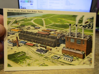 K1 TENNESSEE Old Postcard Oak Ridge Steam Power Plant Atomic Bomb ...