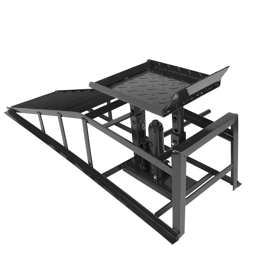 Portable Car Lift Hydraulic Car Ramps 3T Low Profile Car Service Ramps ...