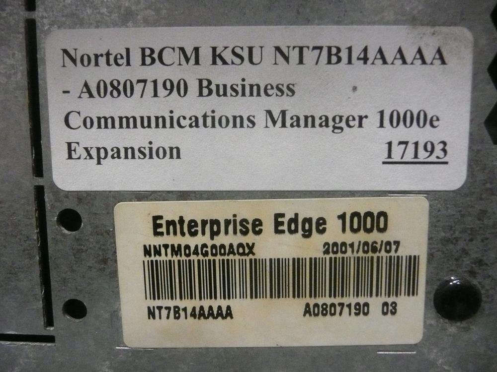 Nortel Edge 1000e Expansion Cabinet Nt7b1aaaa W/ Ds32m Module for sale ...