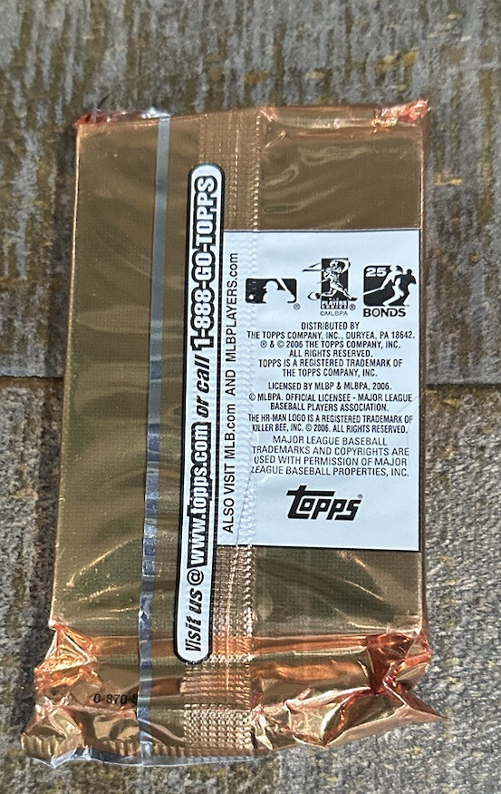 2006 Topps Emerald San Francisco Giants Team Set Pack- Sealed In ...