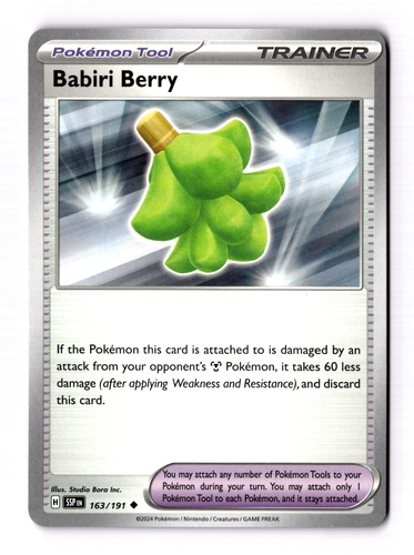 Babiri Berry 163/191 Sv08: Surging Sparks Regular | eBay