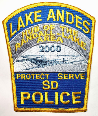 Lake Andes South Dakota Police Patch - FREE Tracked US Shipping !!! | eBay