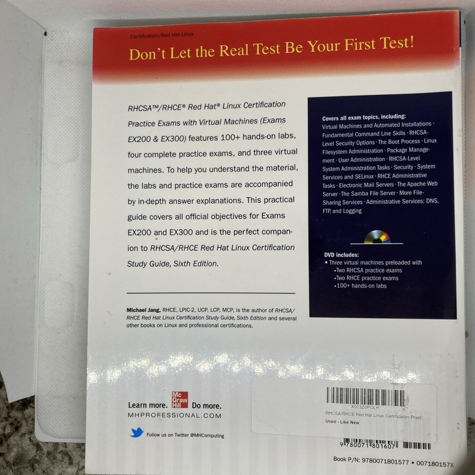 RHCSA/RHCE Red Hat Linux Certification Study Guide Exams EX200 an | eBay