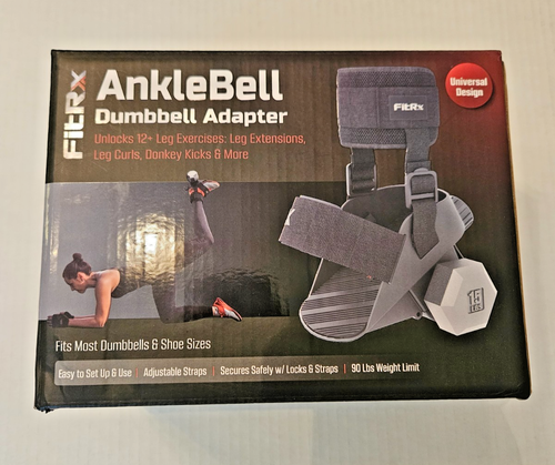FitRx AnkleBell Leg Weights Adapter, Ankle Weights Adjustable Dumbbell ...