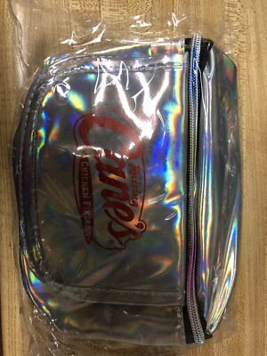 BRAND NEW Raising Cane’s Chicken Fingers Fanny Pack Halographic Black ...