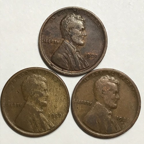 1920 1920D 1920S PDS Lincoln Wheat Cents Very Nice Coin 923 | eBay