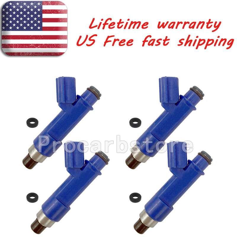 4x 23250-21040 Fuel Injectors For Toyota VIOS Yaris 2007-2017 1.5L ...