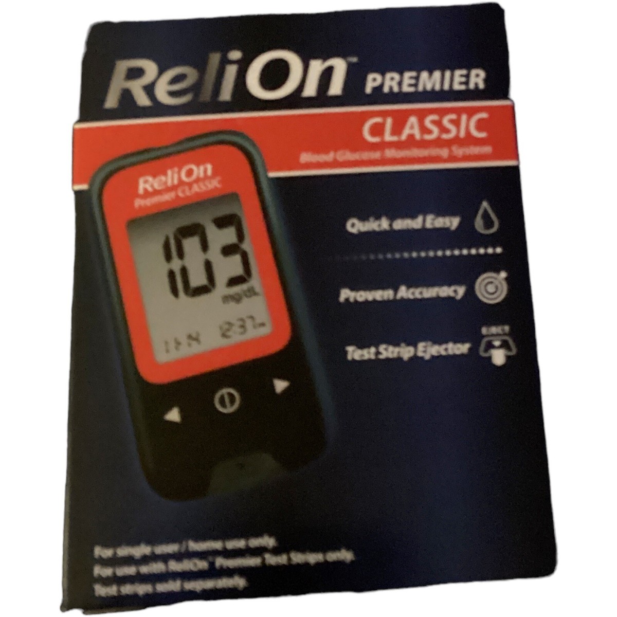 Walmart Blood Sugar Monitors ReliOn (Wal Mart) Prime Blood Glucose