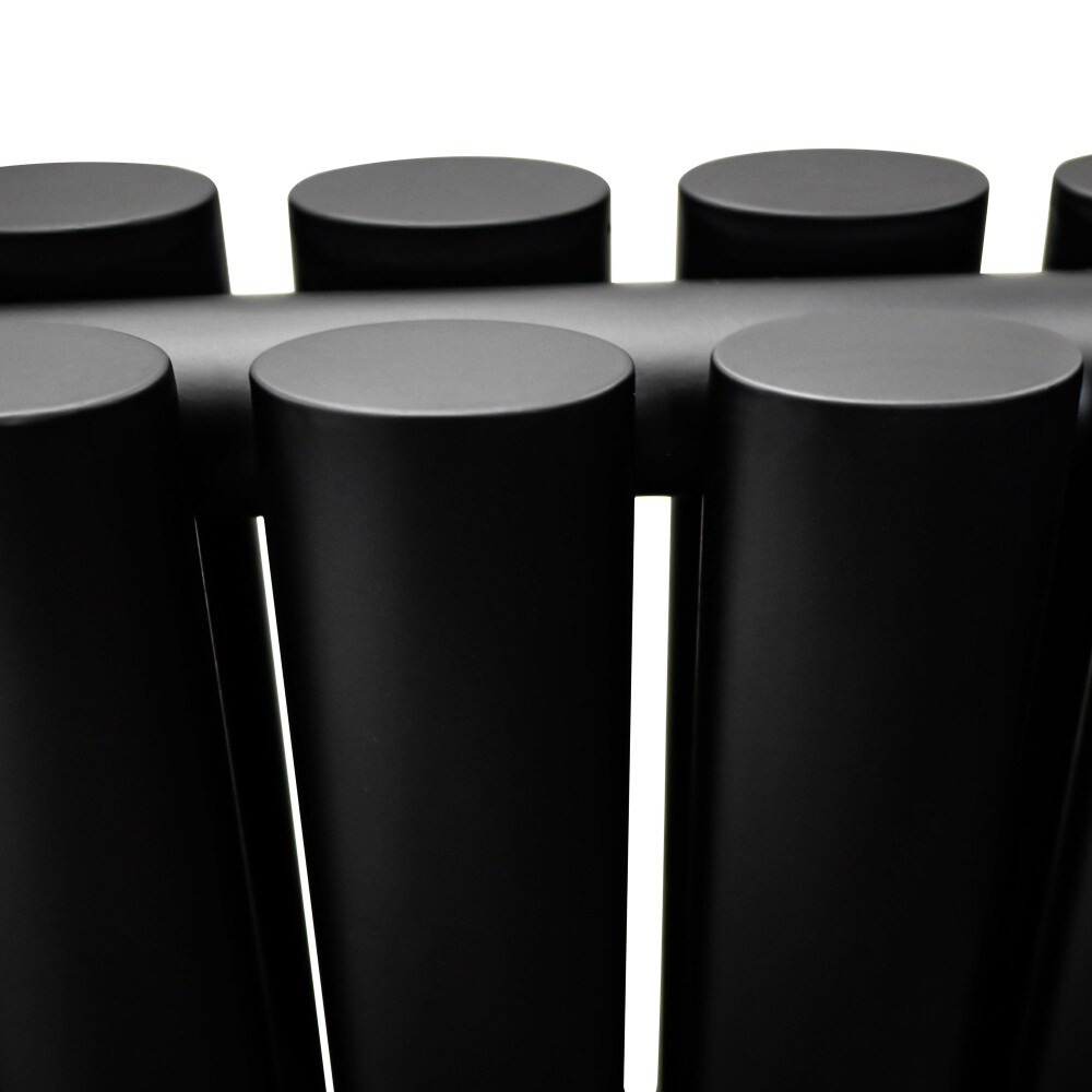 Horizontal Designer Radiator Tall Upright Oval Column Central Heating ...