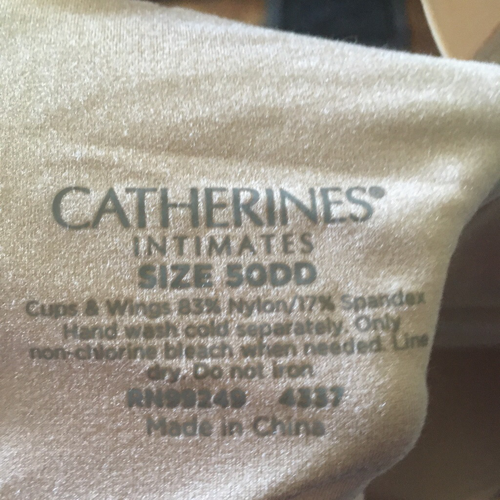 Catherine nude full coverage 50DD bra - Gem