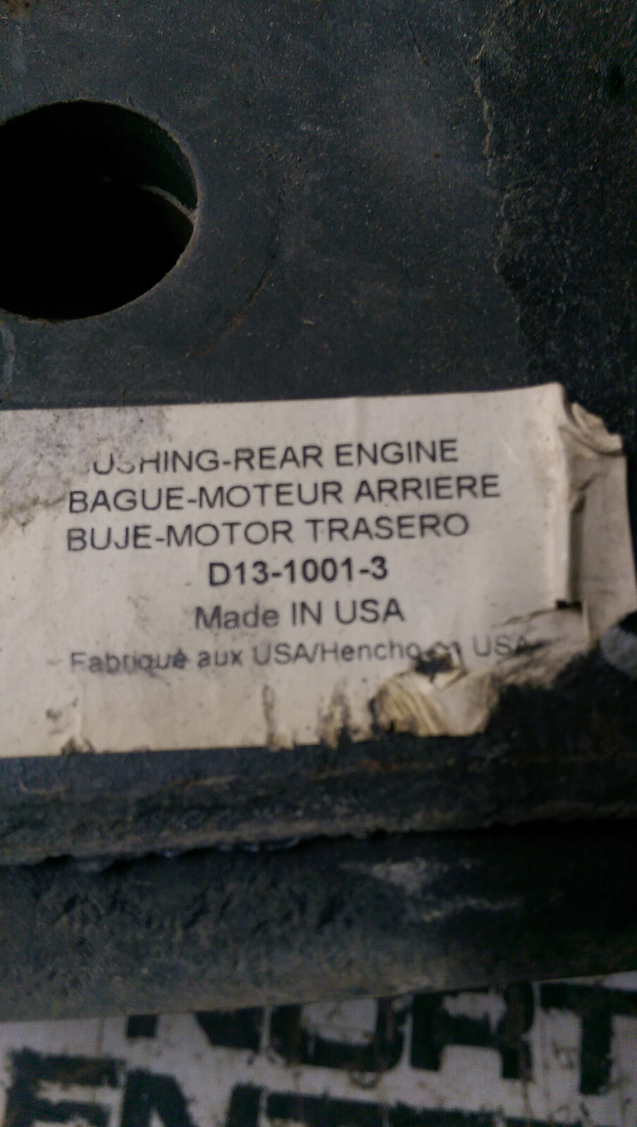 Peterbilt D13-1001-3 Bushing Rear Engine Green | eBay