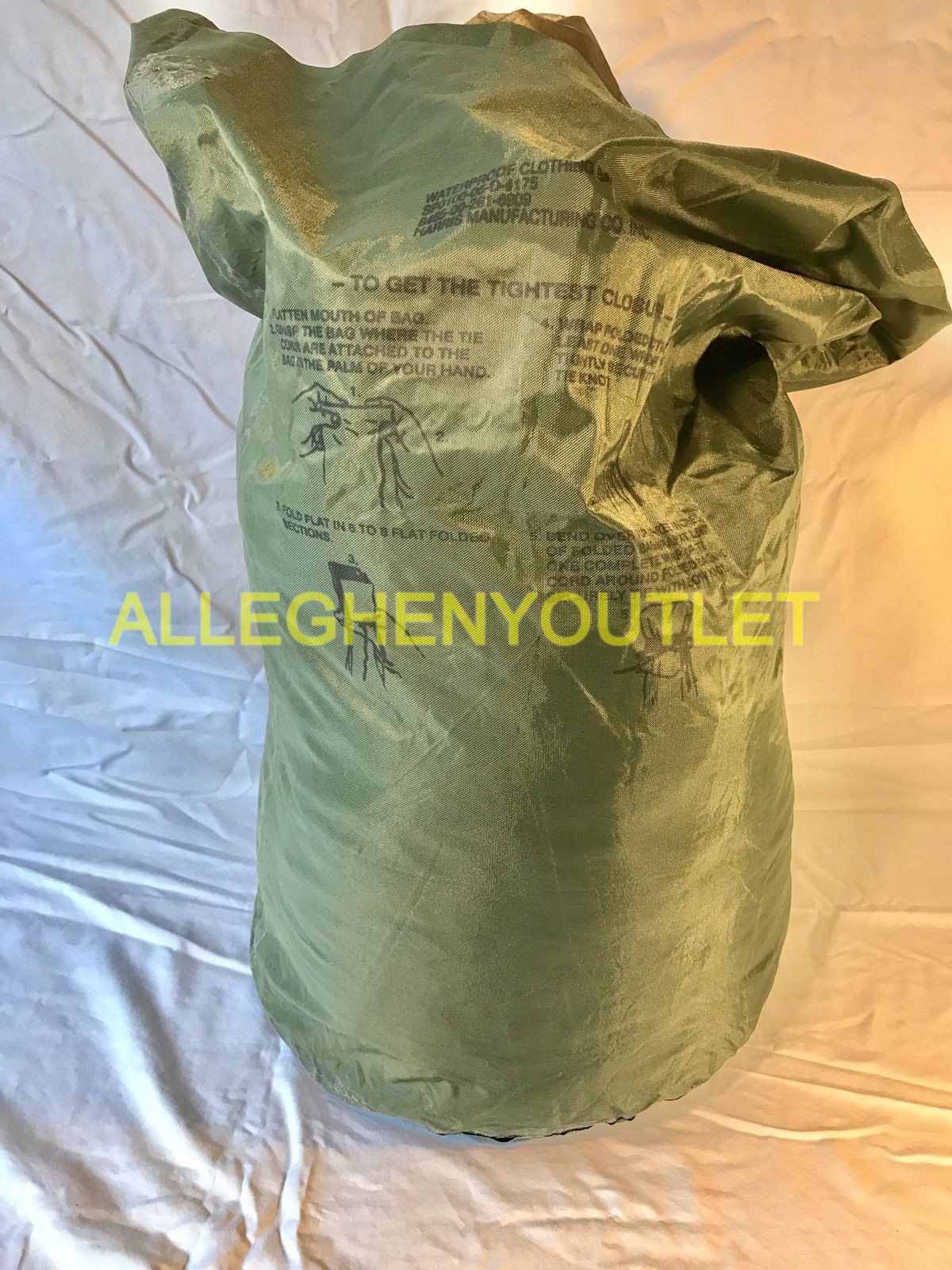 US Military WATERPROOF WET WEATHER BAG CLOTHING Clothes Gear Laundry ...