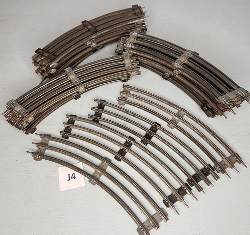 30 PIECE LOT Vintage LIONEL Train Track O27 3 Rail 9in CURVED TRACK ...