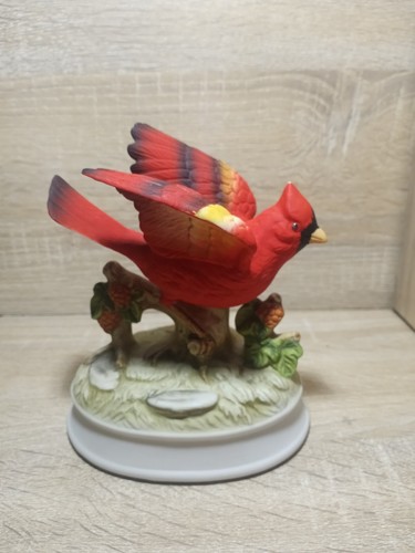 Vintage Gorham Porcelain Ceramic Music Box Red Cardinal Japan | eBay
