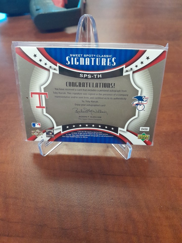 2007 Upper Deck Sweet Spot Classic Signatures Autograph Auto #D 24/75 ...