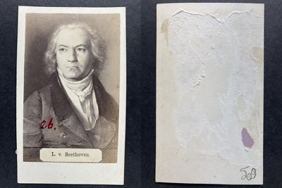Beethoven Vintage cdv albumen print. CDV, tirage albuminé, 6 | eBay