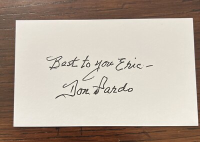 Dan Pardo Game Show Announcer SNL Jeopardy Autograph Signature Signed ...