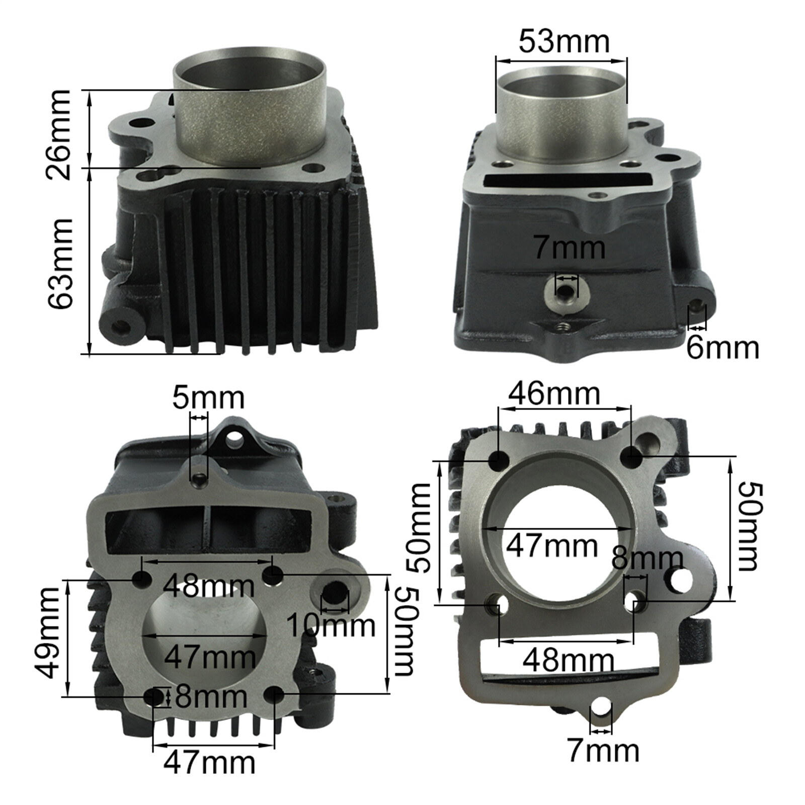 Cylinder Rebuild Kit For Honda ATC70 CT70 TRX70 CRF70 70cc Engine Head ...