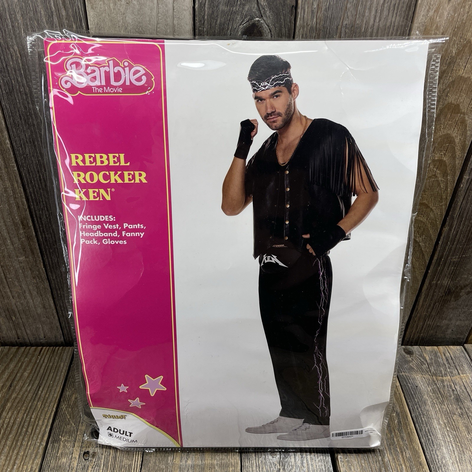 Barbie The Movie Rebel Rocker Ken Mens Medium Costume… - Gem