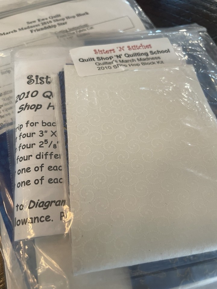 Eleven Block Kits For 2010 Shop Hop & Setting Instructions “Tea for Two ...