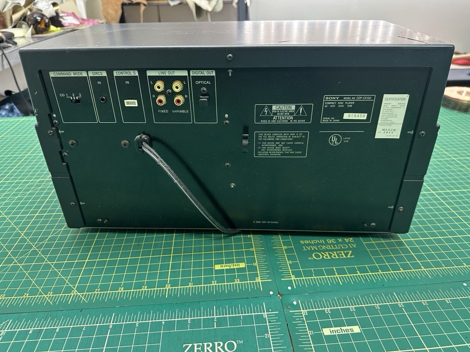 SONY JUKEBOX 100 CD Player CDP-CX100Cd | eBay