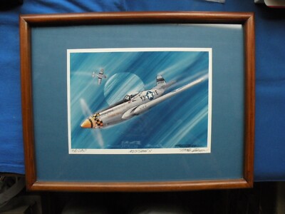 Framed Fred Bonn Lithograph #73/100 Mustangs signed on back | eBay