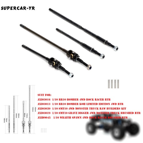 AX30419 AX30368 Steel F/R Dogbone Axle For RC AXIAL RR10 AXI016 ...