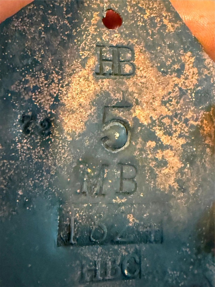 Nice 1824 Hudsons Bay Company "5 MADE BEAVERS" Bale Tag Copper HB HBC ...