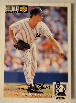 1994 Upper Deck Choice Steve Howe SILVER SIGNATURE Baseball Card | eBay