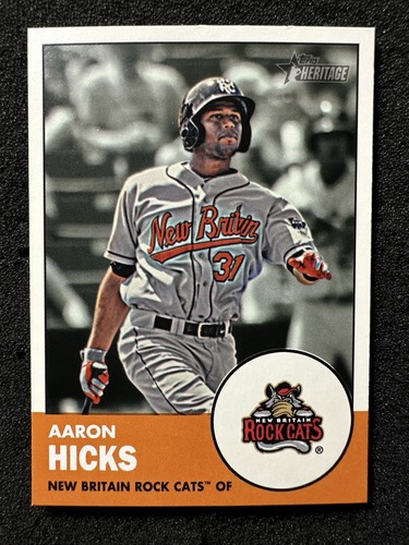 2012 Topps Heritage Minor League Edition - Aaron Hicks #24 (RC) for ...