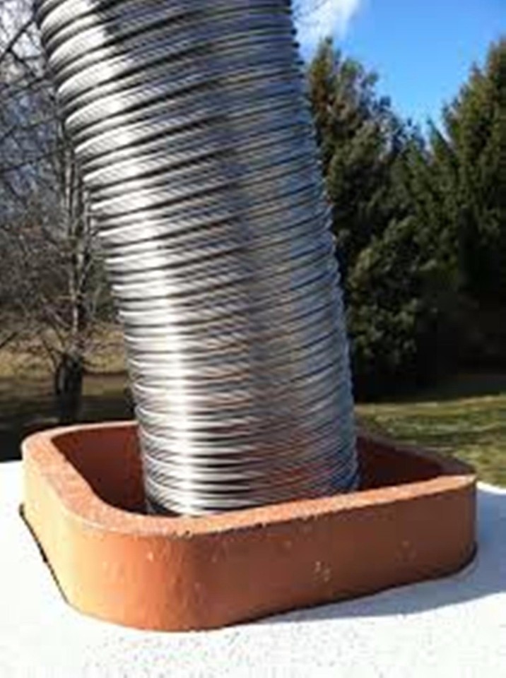 FOREVER® VENT 6 INCH DIAMETER SMOOTHWALL STAINLESS STEEL CHIMNEY LINER ...