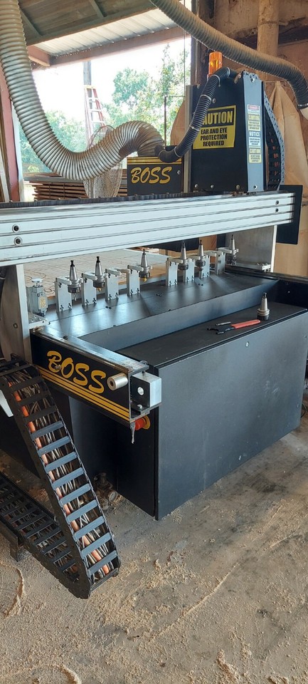 BOSS 4x8 cnc wood router software and vacuum table | eBay