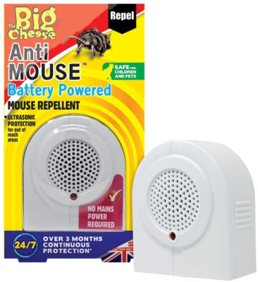 The Big Cheese Anti Mouse Battery Powered Mouse Repellent Humane Pest ...