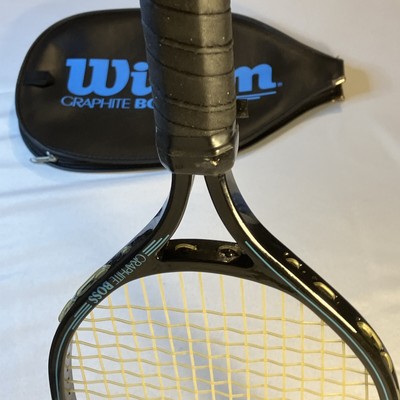 Wilson Graphite Boss Racket 3 7/8 with Zipper Cover | eBay