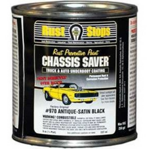 Chassis Saver Paint, Stops and Prevents Rust, Satin Black, 8 oz Can ...