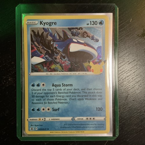 Kyogre (003/025) Holo Rare Celebrations Pokemon Card (NM) | eBay