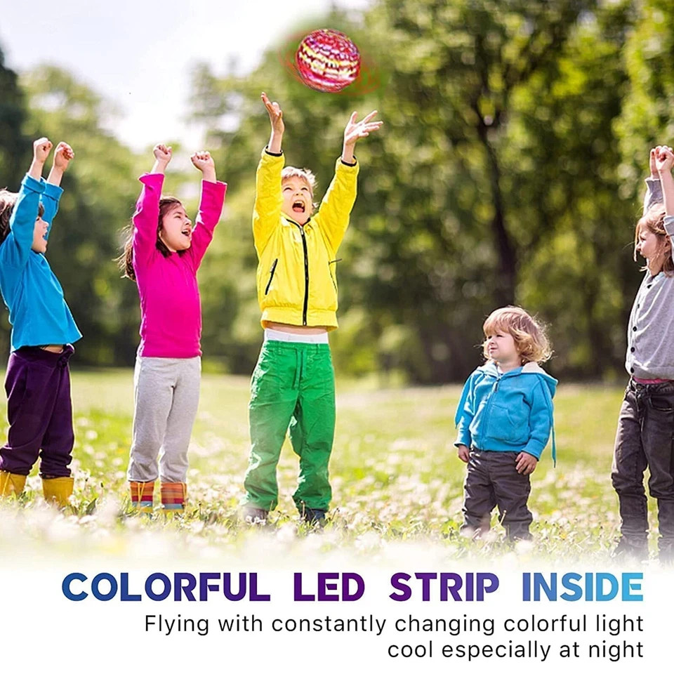 Flying Orb Ball Toys Hand Controlled RGB Light Magic Hover Boomerang ...