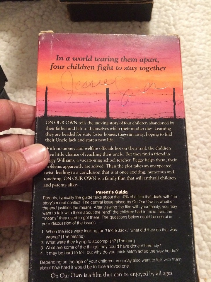 VHS: FFF ON OUR OWN......LEIGH LOMBARDI-SCOTT WARNER | eBay