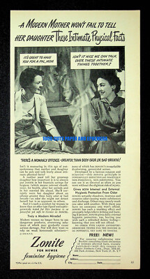 Zonite Germicide Antiseptic for Feminine Hygiene 1950 Print Magazine Ad ...