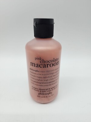 Philosophy Pink Chocolate Macaroon 3-in-1 Shampoo Shower Gel Bubble ...