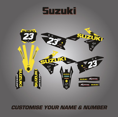 Suzuki 450 RMZ 2018 2019 2020 2021 2022 2023 Full MX Graphics Sticker ...