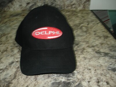 DELPHI Software Black Baseball Cap Adjustable Hat NICE | eBay