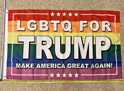 Donald Trump Flag FREE SHIPPING LGBTQ For Trump Gay Rainbow Guns Sign ...