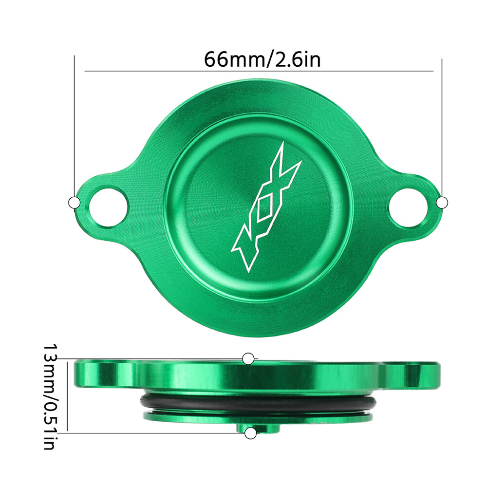 CNC Engine Oil Filter Cover Cap For KAWASAKI KX 450X/SR 2022-2023 ...