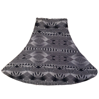 NWT LulaRoe Azure Skirt Knee Length Swing Size Small Yoga Band Black ...